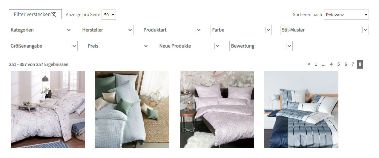 Clear filters to expand, horizontal display